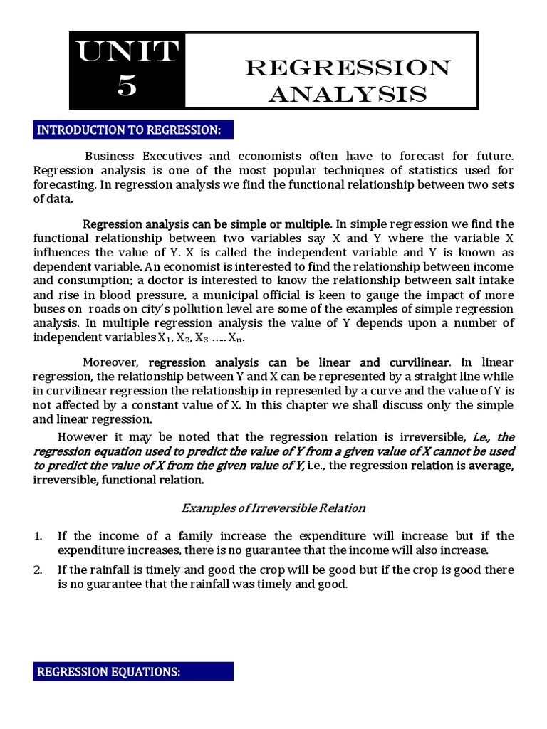 17 Regression Analysis | PDF | Correlation And Dependence | Regression ...