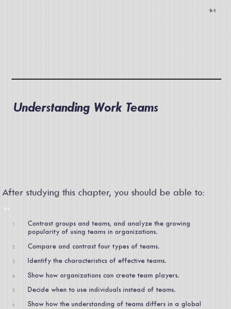 Team Work | PDF | Applied Psychology | Business