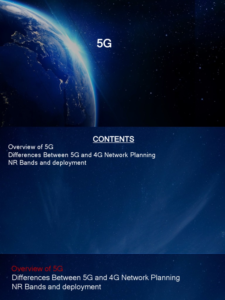 5G Overview | PDF | Duplex (Telecommunications) | 4 G