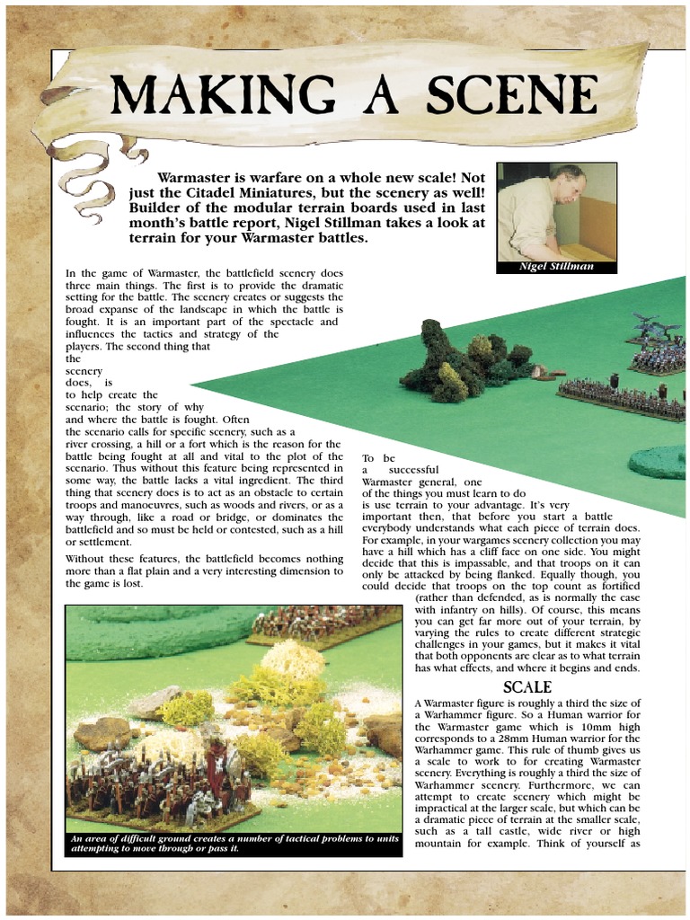 Making A Scene: Scale | PDF | Battles | Wood