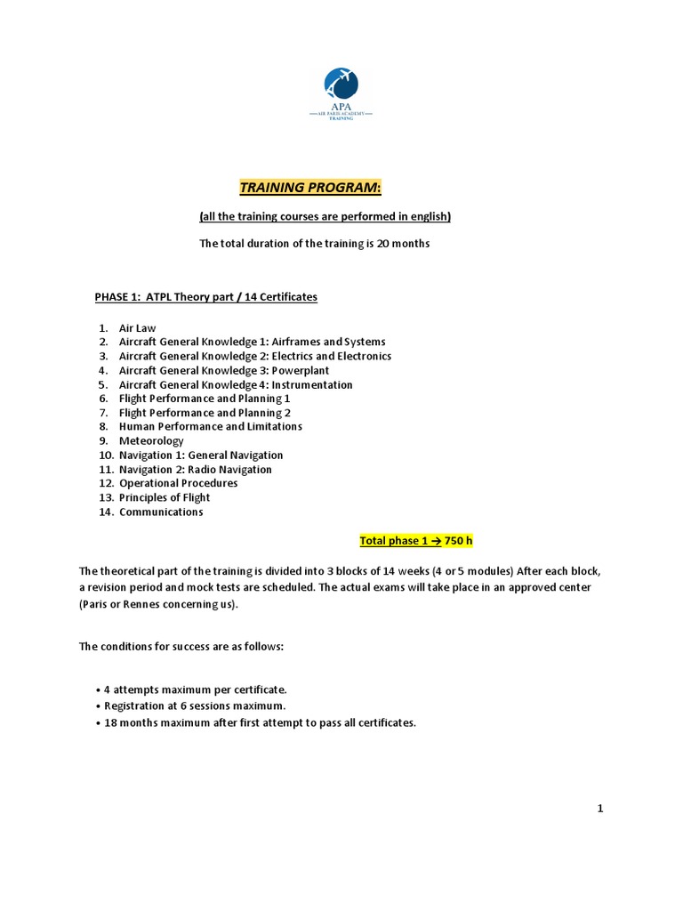 Formation ATPL | PDF | Aviation Safety | Aviation