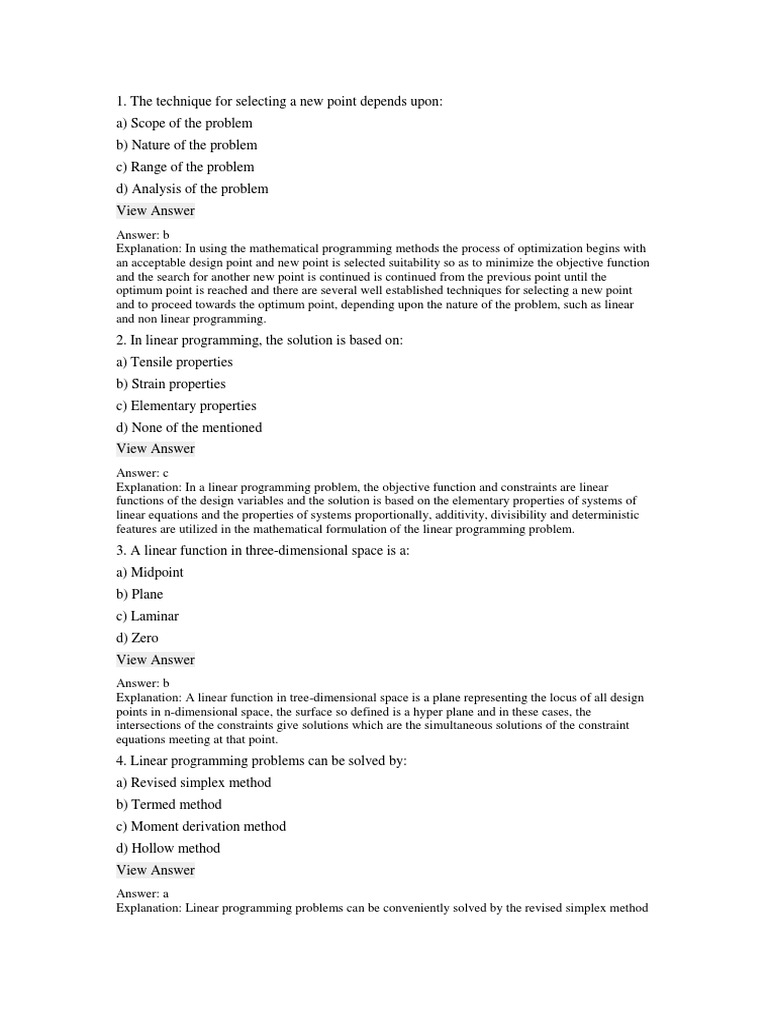 Midterm Exam Solution | PDF | Mathematical Optimization | Linear ... Midterm Exam Solution | PDF | Mathematical Optimization | Linear ...