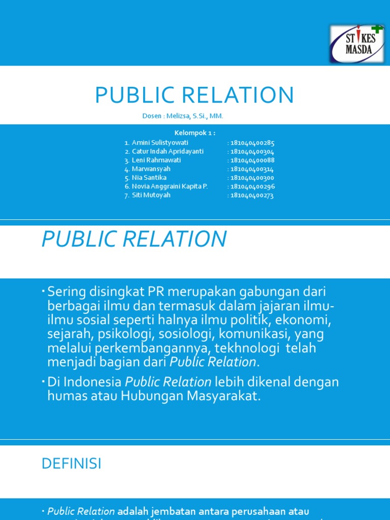 Makalah Public Relation | PDF