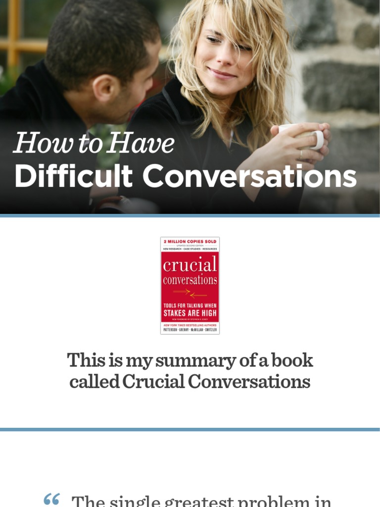 Crucial Conversations 160217195837 PDF | PDF | Decision Making ...