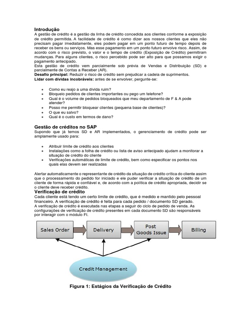 FD32 Sap | PDF | Crédito | Finanças e Administração de Capital