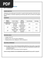 Capgemini Resume Template | PDF | Software | Computing