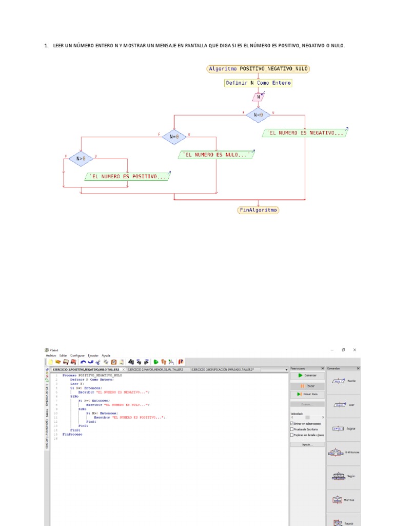Ejercicios de Diagramas de Flujo, Programacion I | PDF