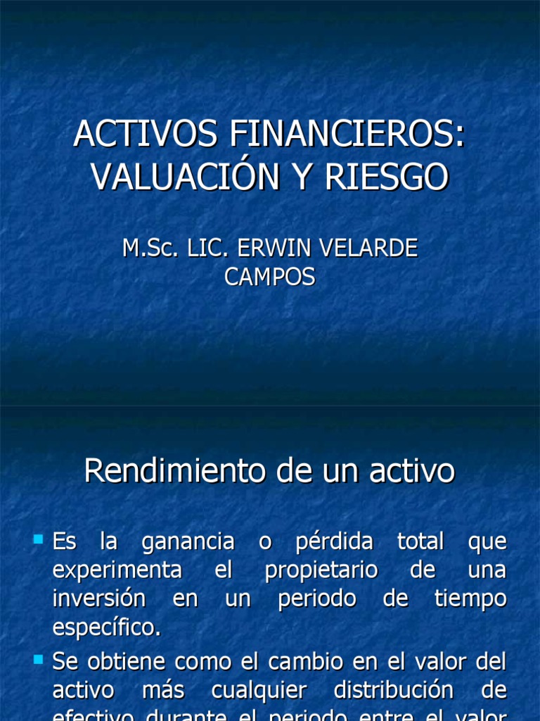 Valuacion de Bonos | PDF | Interés | Deuda
