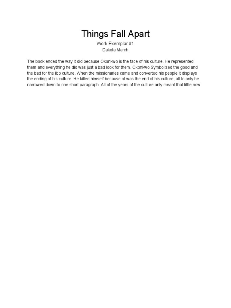 Work Exemplar 1 | PDF