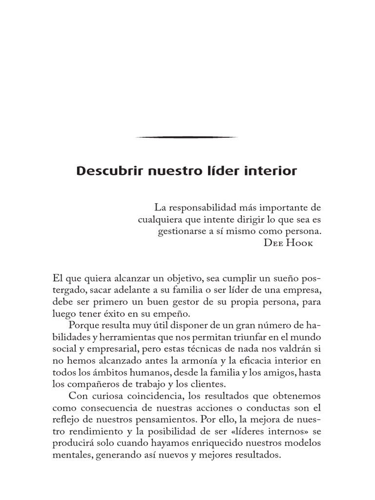 Lectura El Lider Interior 1556713656 | PDF | Liderazgo | Inteligencia