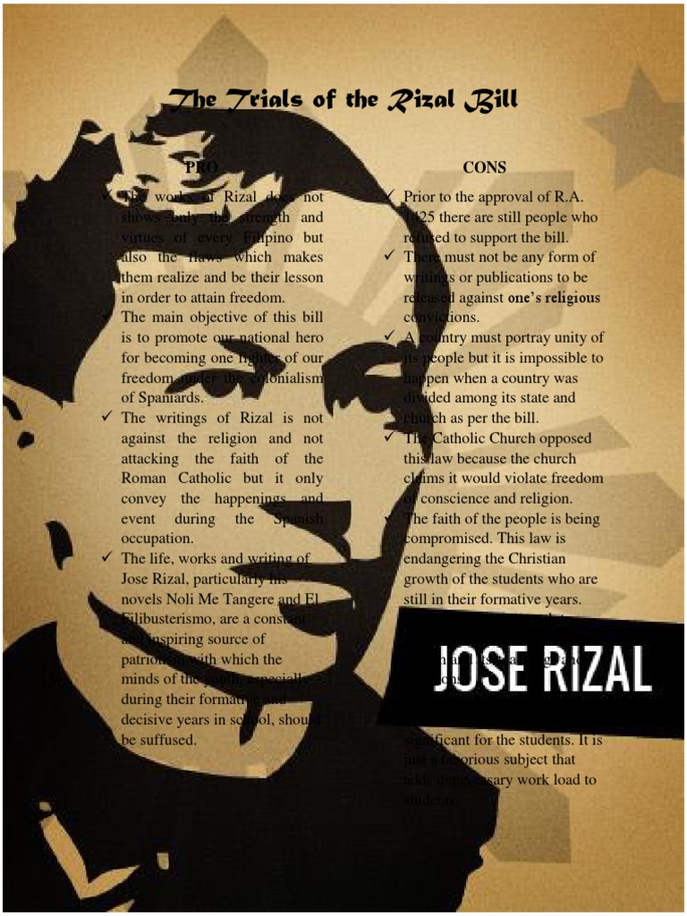 The Trials of The Rizal Bill | PDF | History