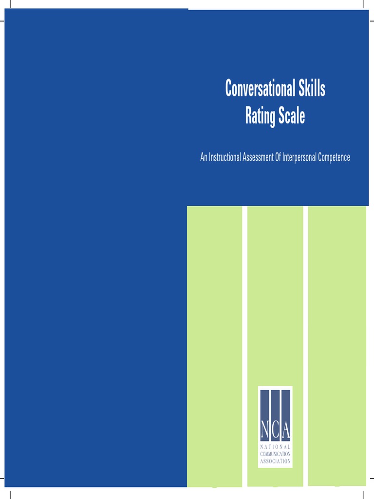 Conversational Skills Rating Scale: An Instructional Assessment of ...