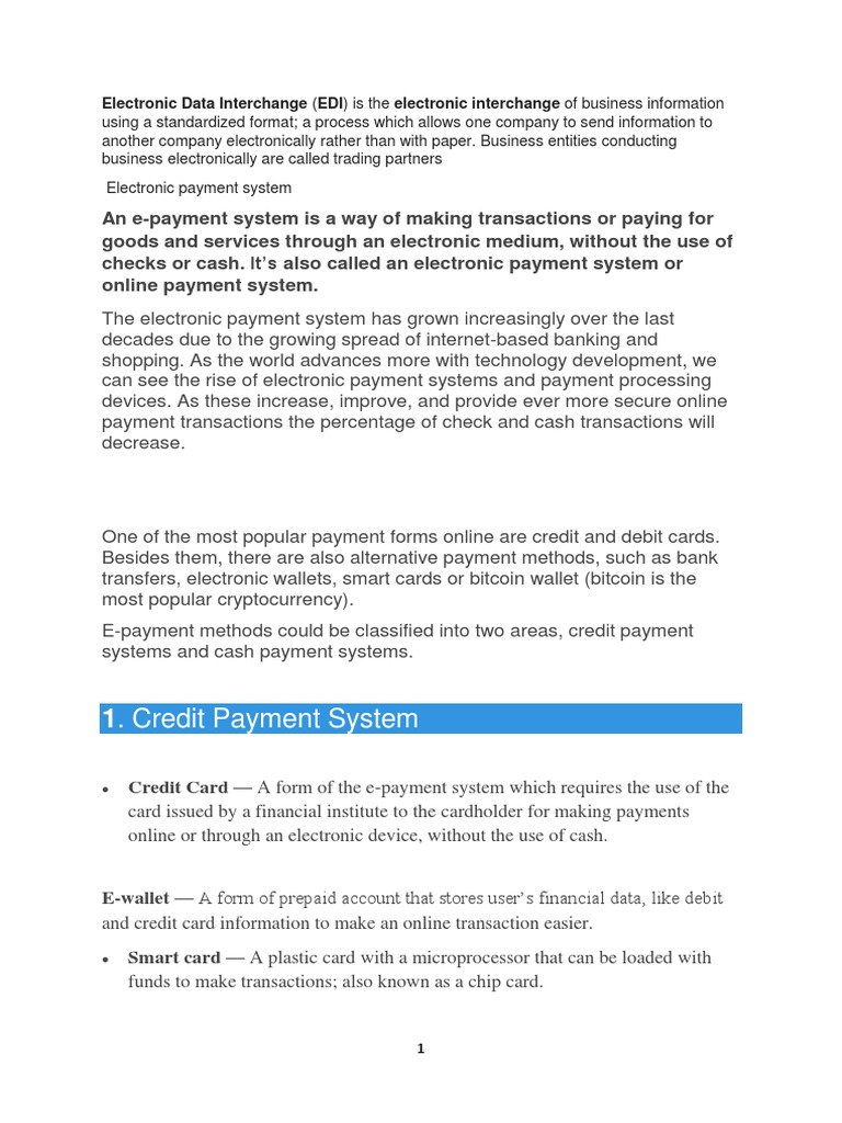 Electronic Data Interchange | PDF | Electronic Data Interchange | Credit Card