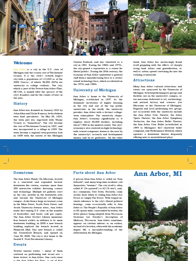 Week9 Lab Brochure | PDF | University Of Michigan | Michigan