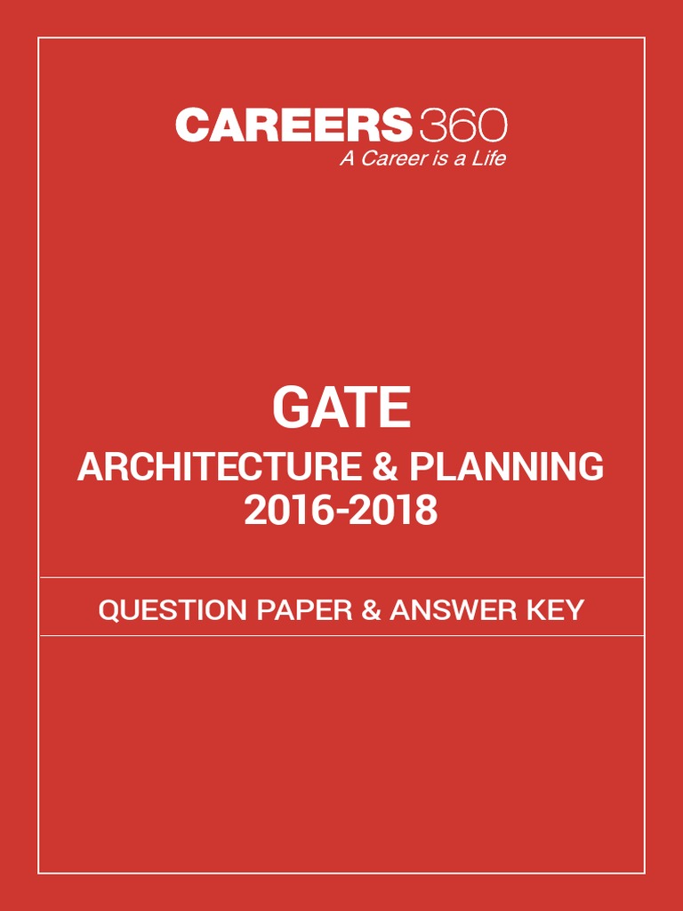 GATE 2016 2018 Architecture and Planning Question Paper and Answer Key ...