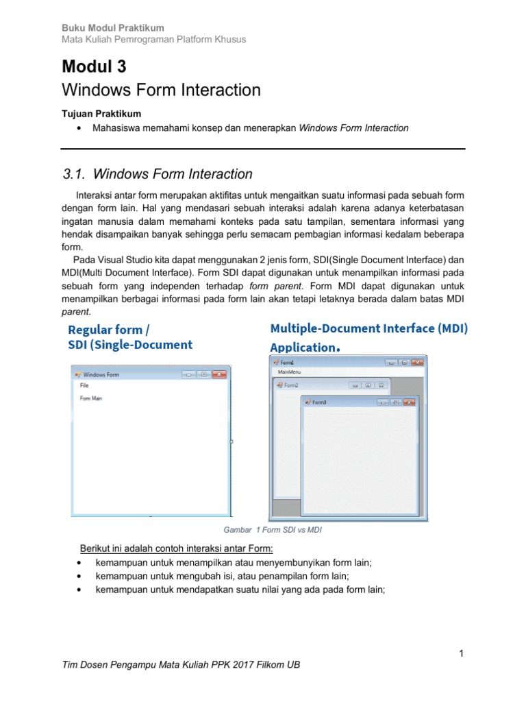 Modul Praktikum PPK - 3. Pemrograman Desktop 3 Rev 2 PDF | PDF