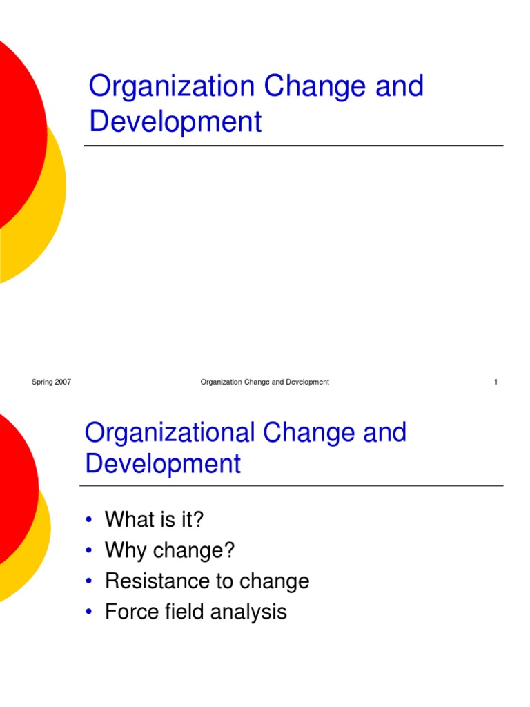 Org Change and Devt 2 | PDF | Change Management | Cognition