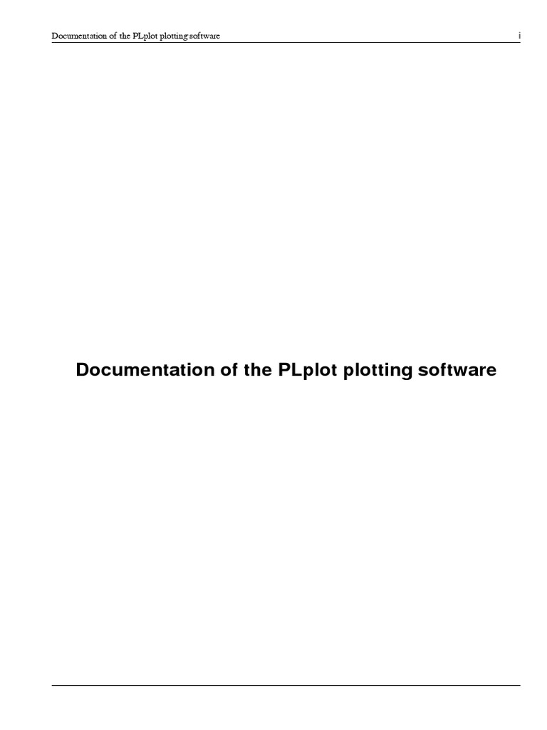 Plplot-5 13 0 PDF | PDF | Parameter (Computer Programming) | Software