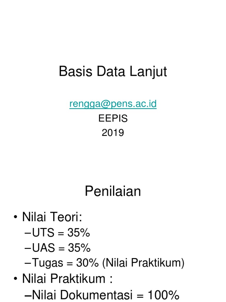 Tugas Basis Data Lanjut | PDF