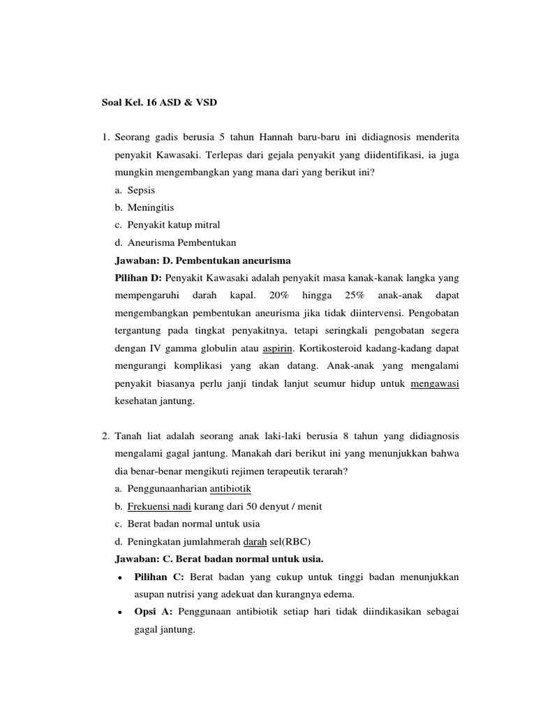 Soal ASD & VSD | PDF