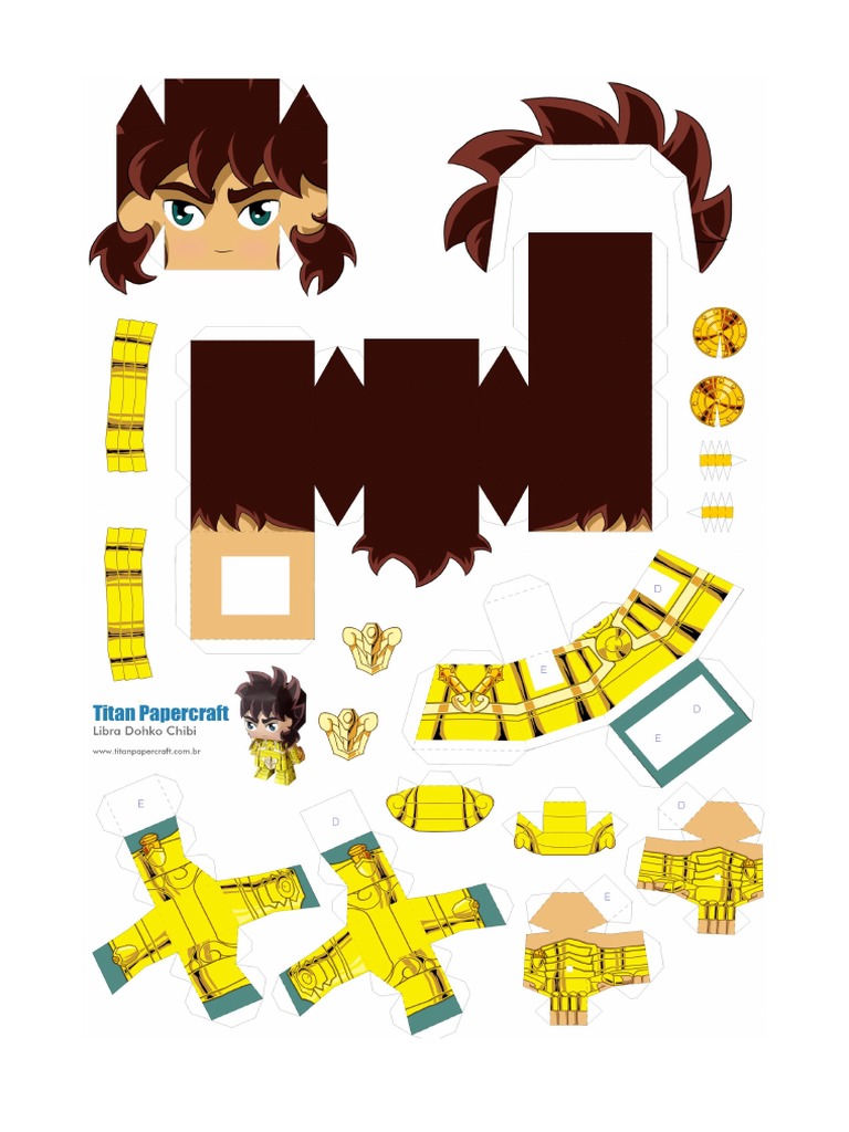 Libra Dohko Chibi Papercraft - by TitanPapercraft PDF | PDF