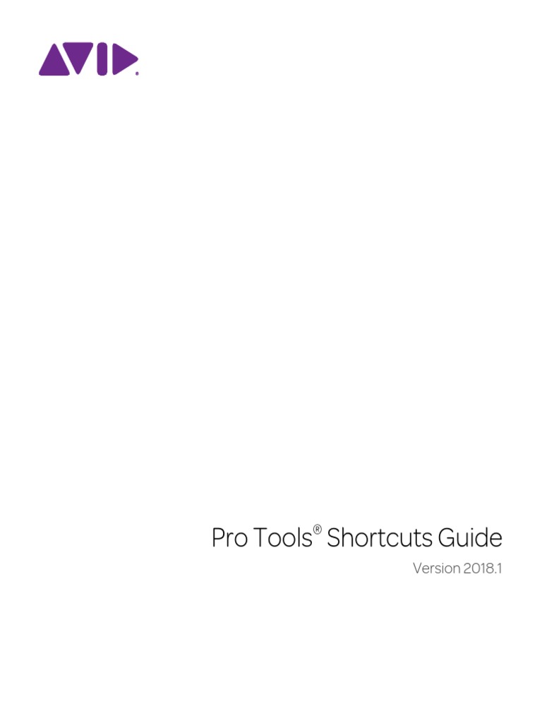 Pro Tools Shortcuts PDF | PDF | Computer Keyboard | Control Key