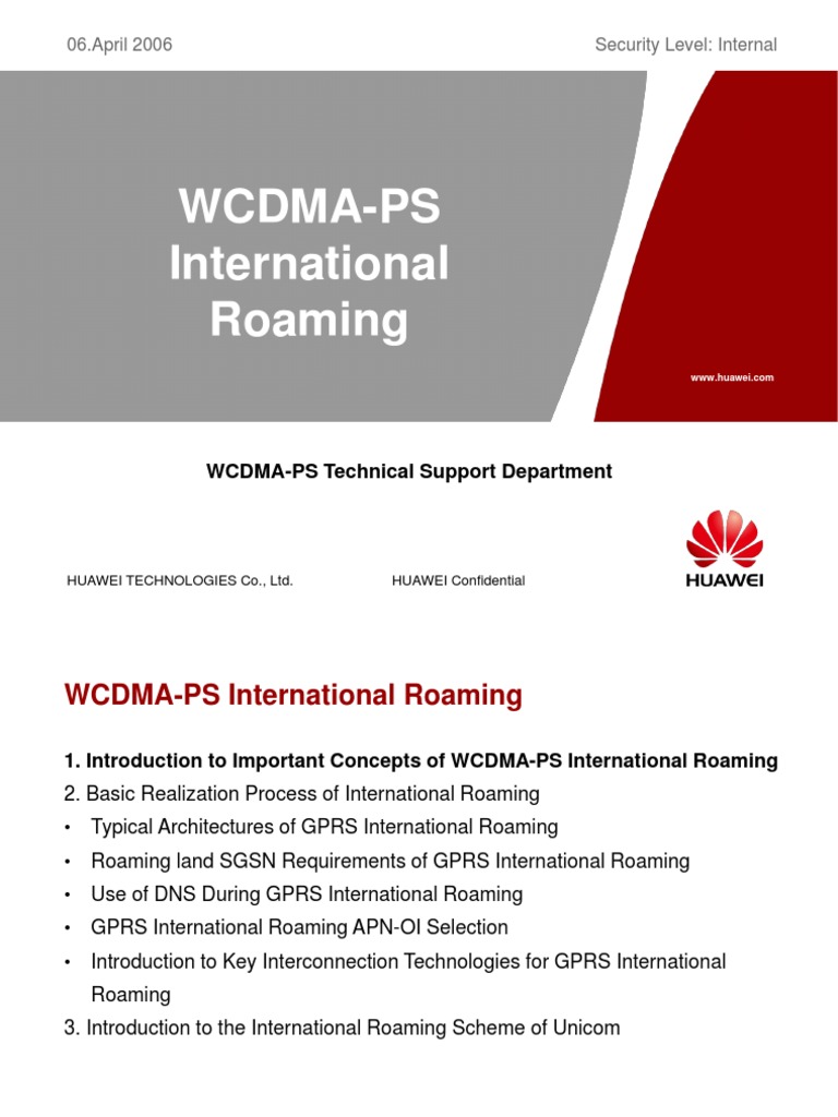 OWB600719 PS International Roaming | PDF | Computer Network | Computer ...