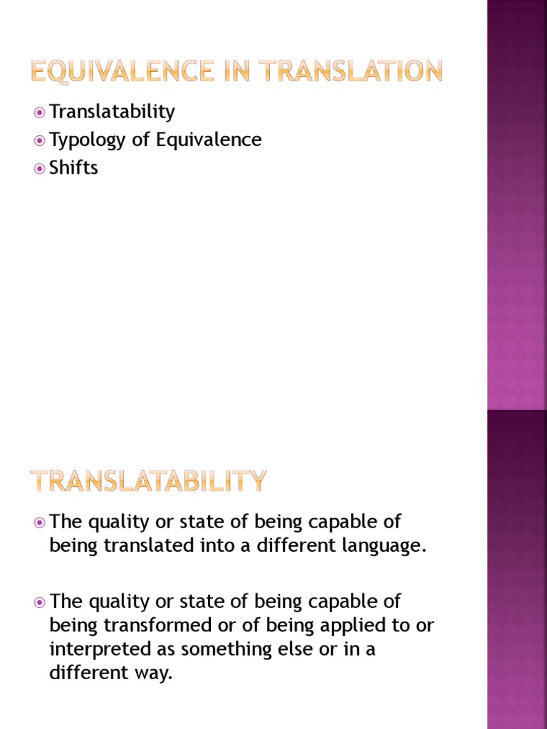 Equivalence in Translation | PDF | Translations | Idiom