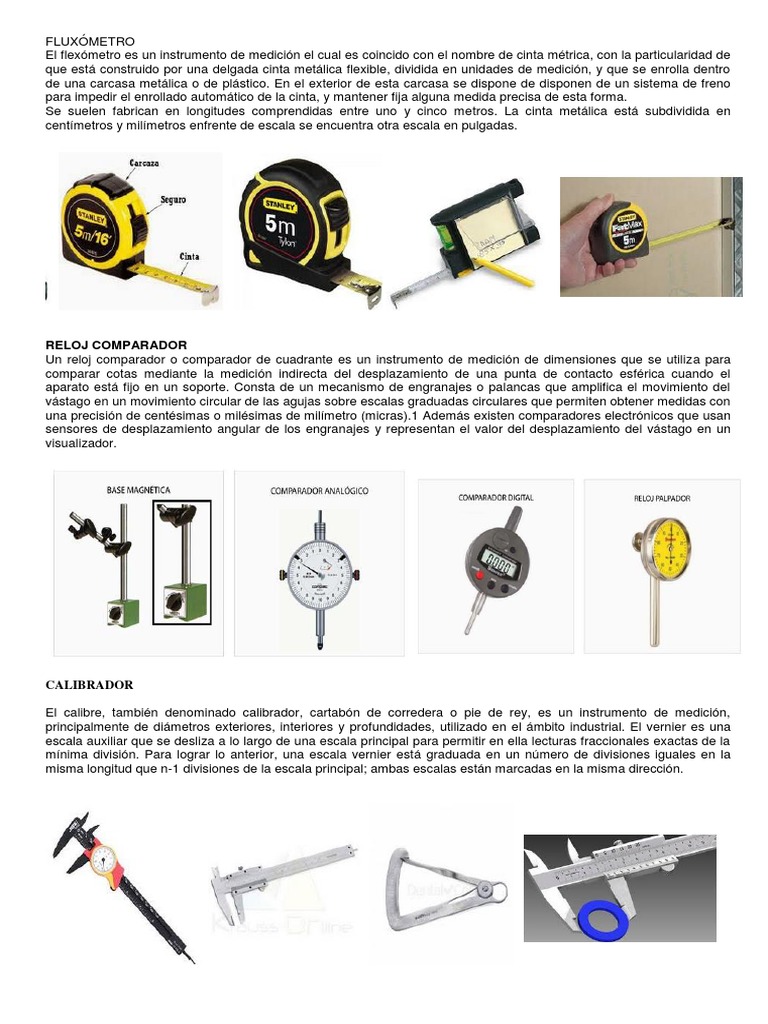 FLEXOMETRO | PDF | Metrología | Instrumento de medición