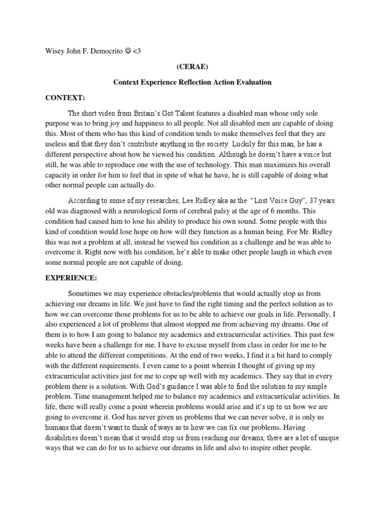 CERAE | PDF | Feeling | Human