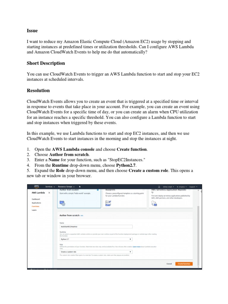 AWS Lambda | PDF | Software | Computing Platforms