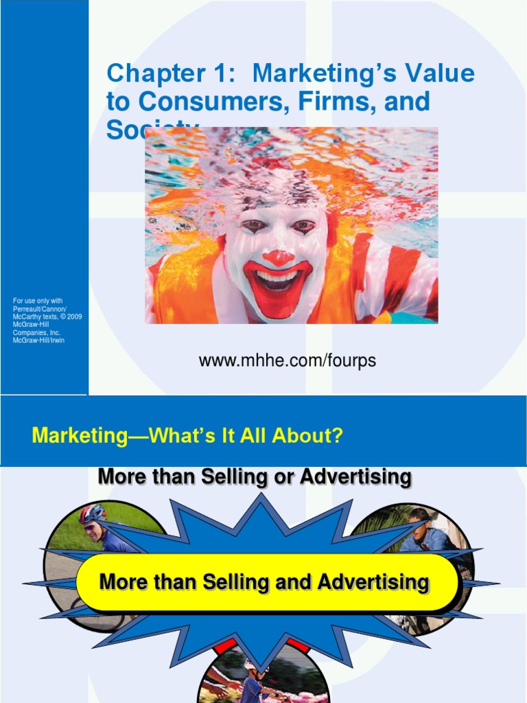Chapter 1 Marketing's Value To Consumers, Firms, and Society | PDF ...