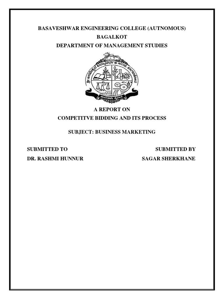 Competitive Bidding | PDF | Construction Bidding | Procurement