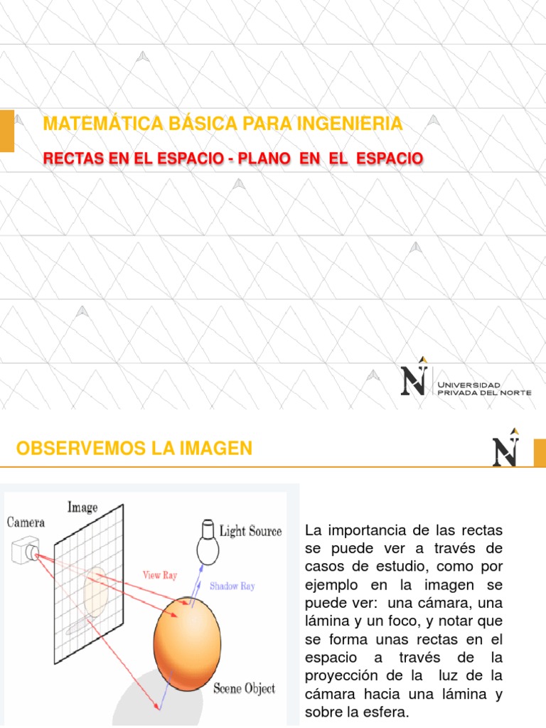 Sem 02 PPT Rectas y Planos en r3 | PDF | Geometria plana) | Línea ...