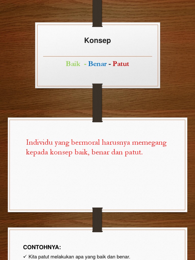 Konsep Baik Benar Dan Patut | PDF