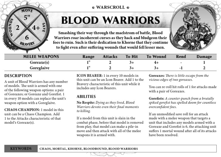 AoS Blood Warriors en | PDF | Leisure | Sports
