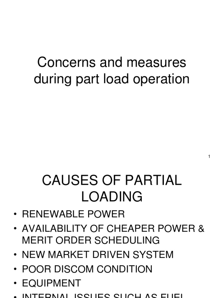 Concerns and Measures During Part Load Operation | PDF | Boiler | Nature