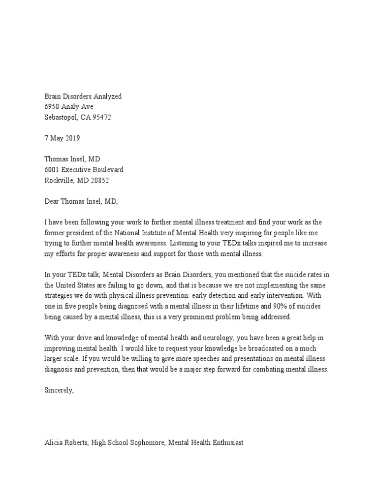 Persuasive Advocacy Letter | PDF