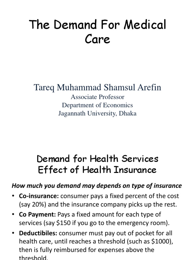 The Determinants of Demand for Medical Care: An Analysis of the Impact ...