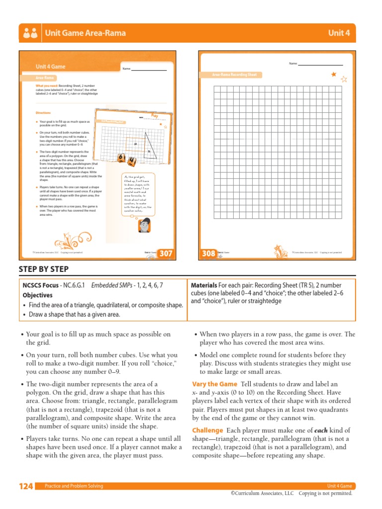 Geometry Iready Unit Review Te | PDF | Area | Rectangle