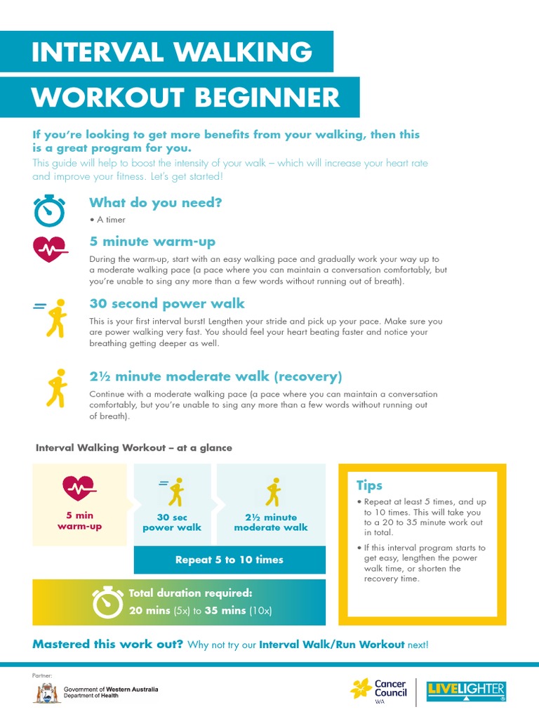 Walking Exercise For Beginner | PDF | Recreation | Physical Exercise