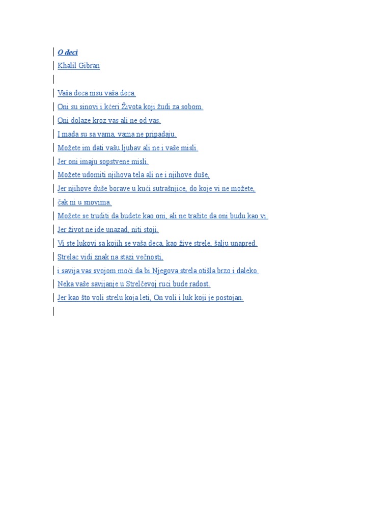 O Deci - Khalil Gibran | PDF
