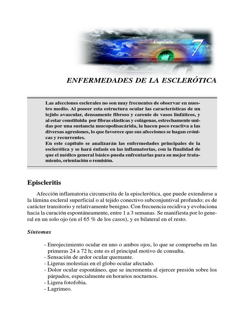 Enfermedades de La Esclerótica: Episcleritis | PDF | Antiinflamatorio ...