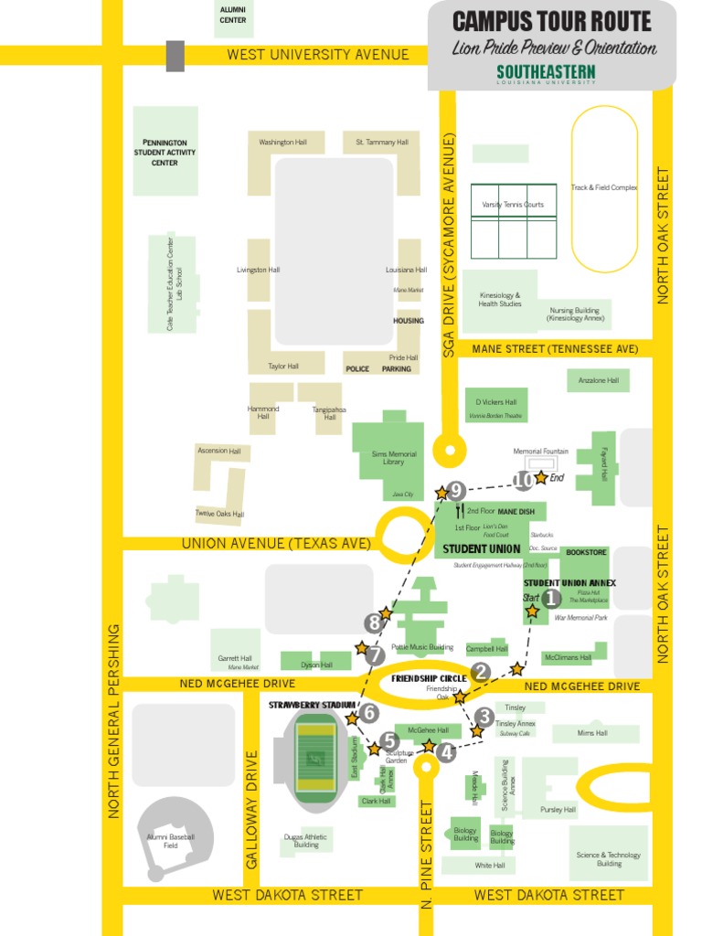 LPP and Orientation Tour Map | PDF | Sports | Leisure