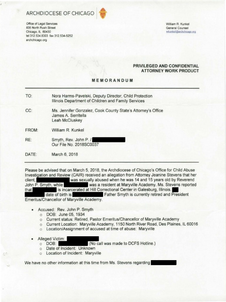 Father John Smyth Memos | PDF | Child Protective Services | Child Abuse