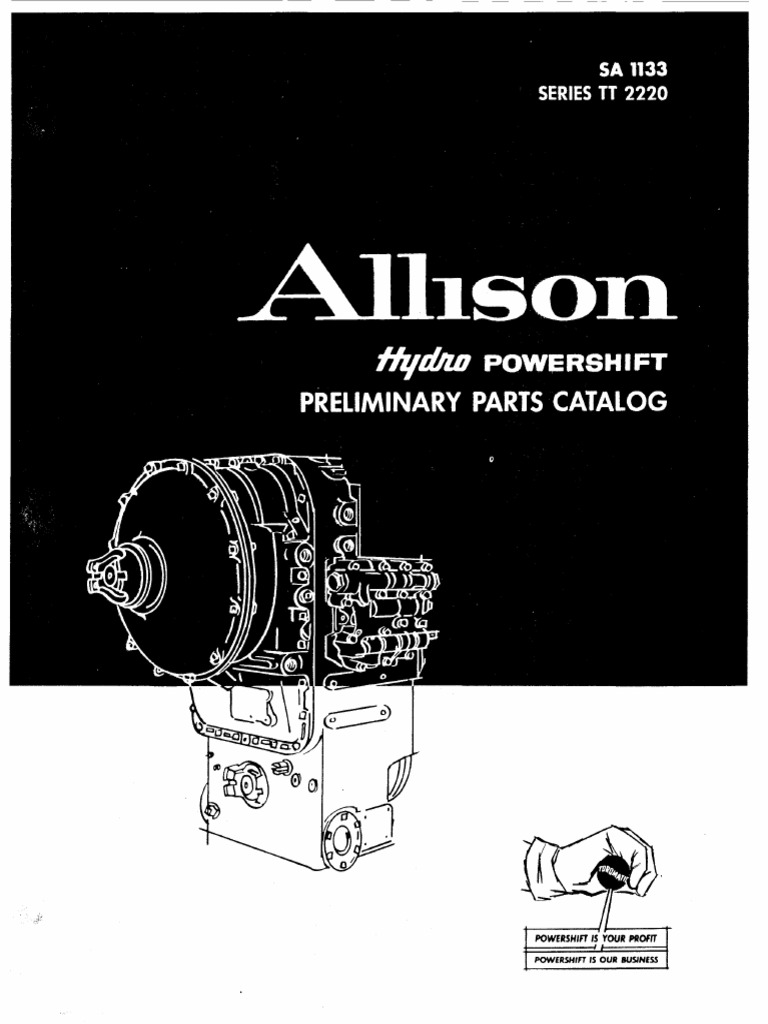 Series TT 2220 Parts Catalog Sa 1133 Trans Alisson | PDF