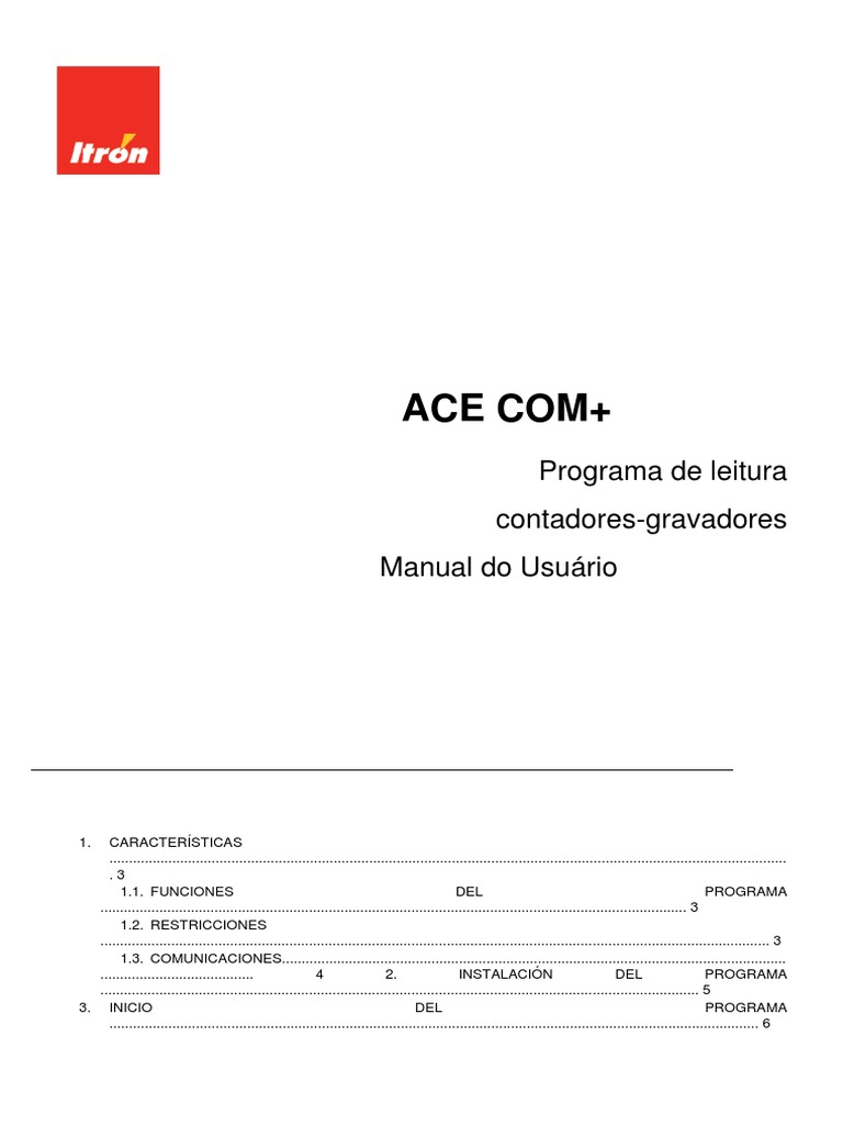 Manual de Usuario ACE Com+ | PDF | Point and Click | Módem