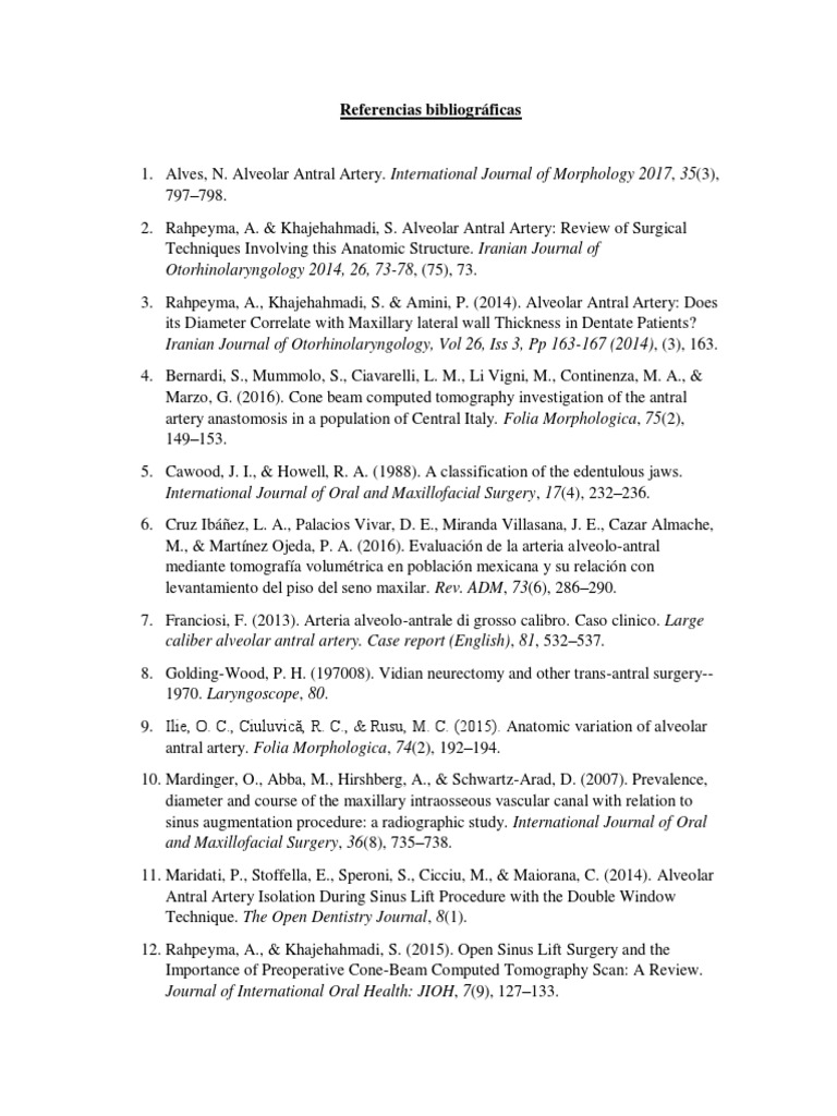 PDF Referencias Apa PDF | PDF | Oral And Maxillofacial Surgery | Dental ...