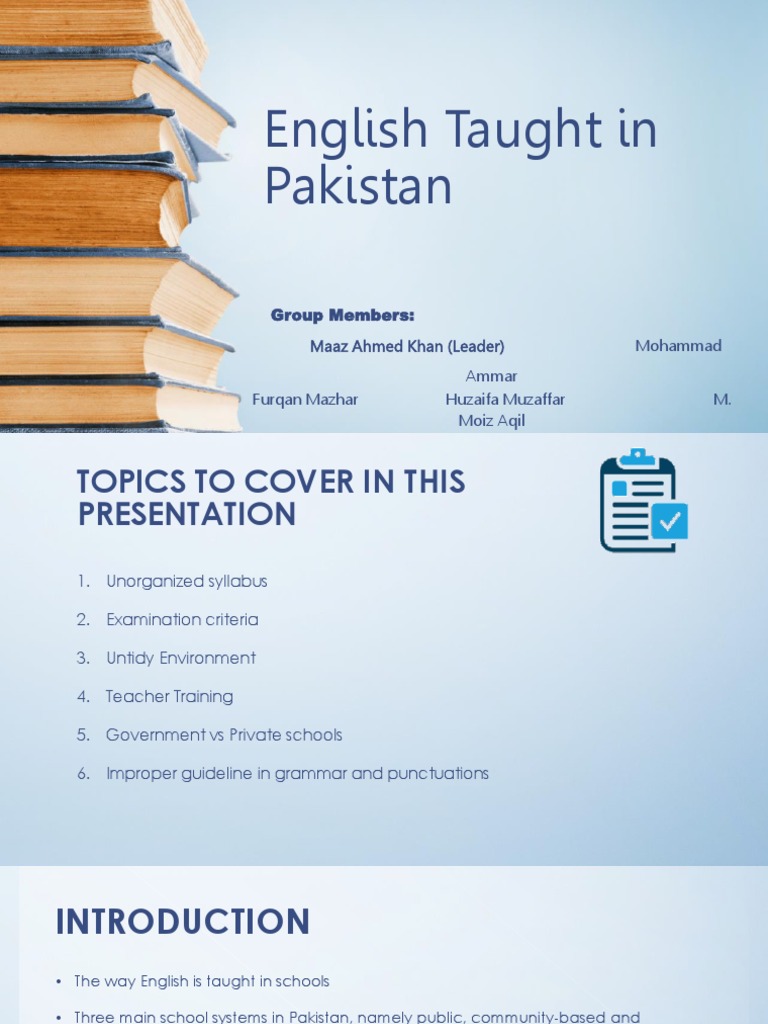 English Taught in Pakistan | PDF | Teacher Education | Teachers
