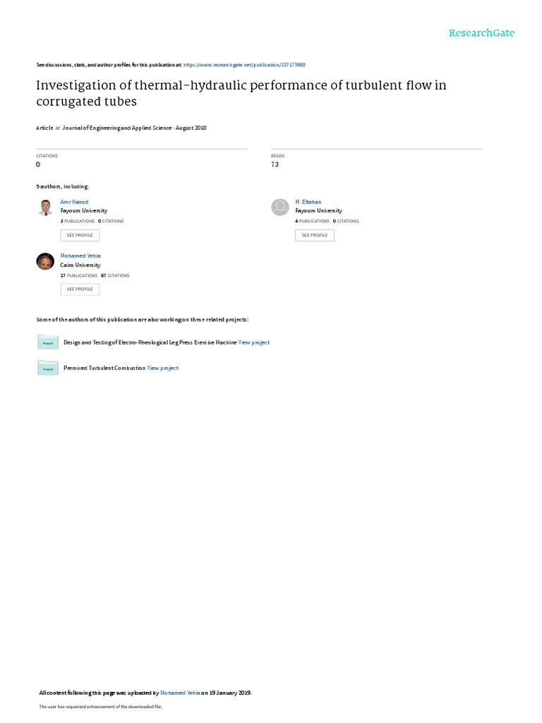 Triangular Ribs | Download Free PDF | Reynolds Number | Heat Transfer